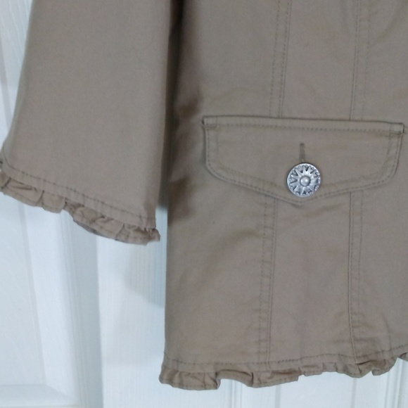 Christina Zinn | Jackets & Coats | Christina Zinn Tan Canvas Jacket ...
